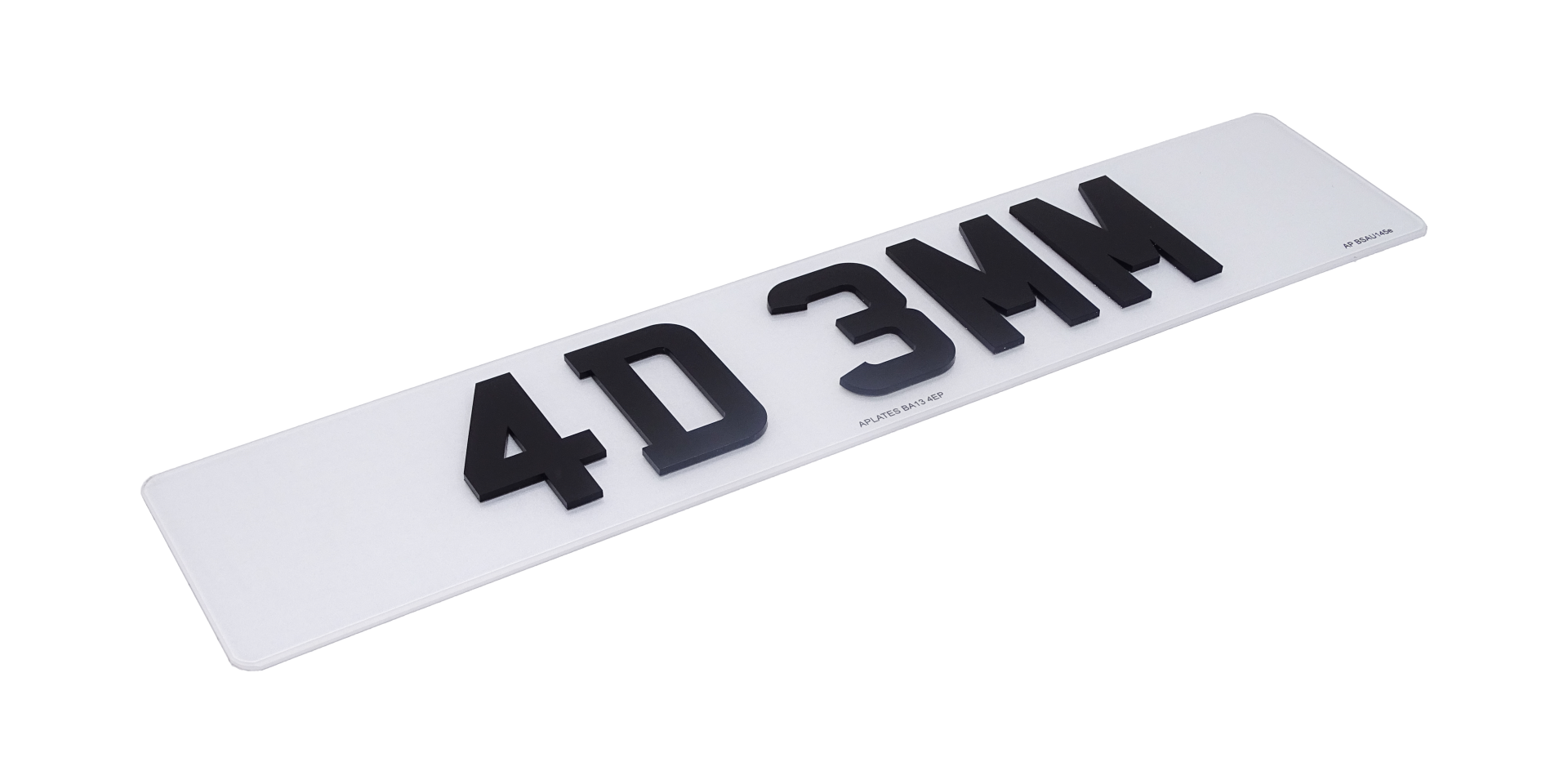 Premium 4D Number Plates High Quality Legal Aplates