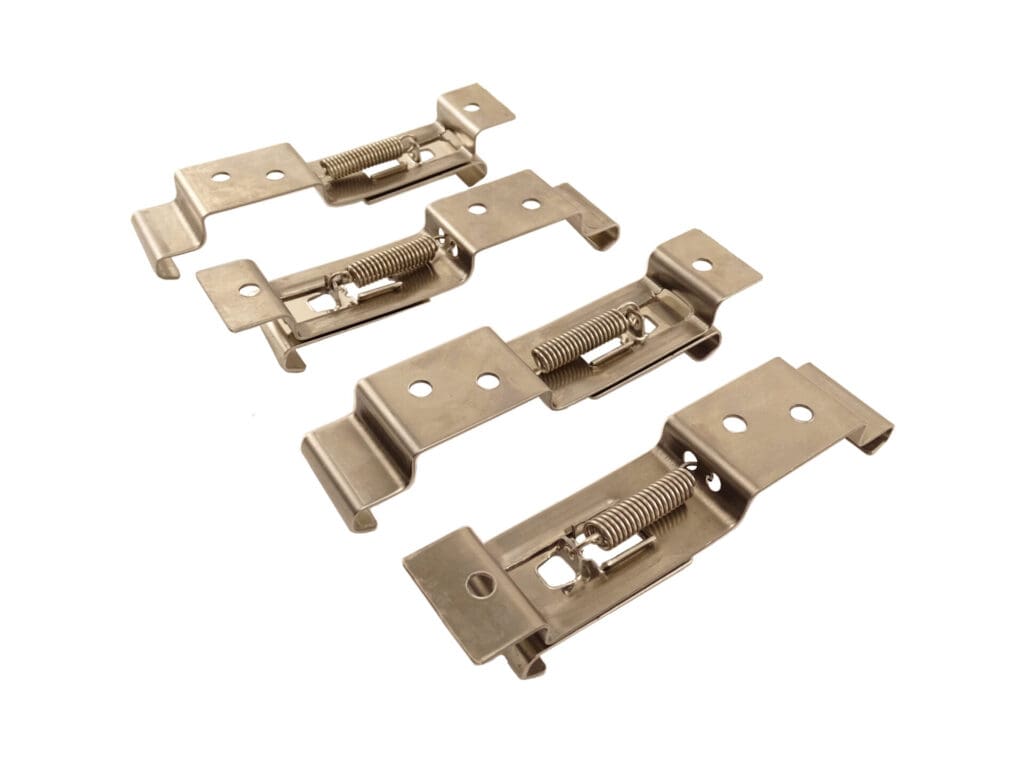 Spring Loaded Clamps Pack of 4 - Perfect for Number Plates