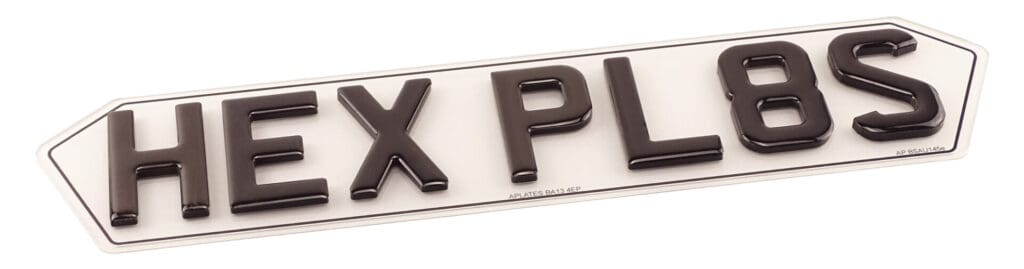 Hex Plates | Lamborghini Style Number Plates