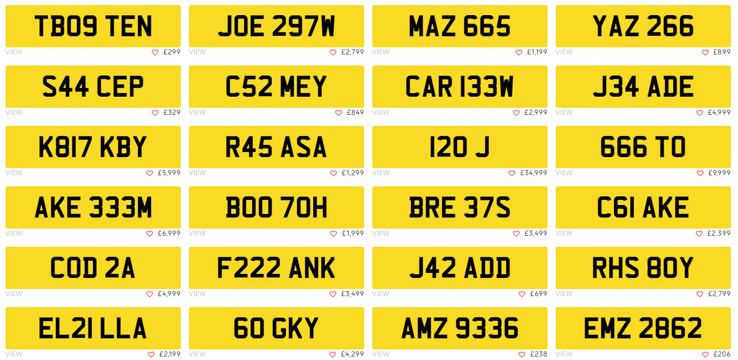 Private Plates - Personalised Vehicle Registrations